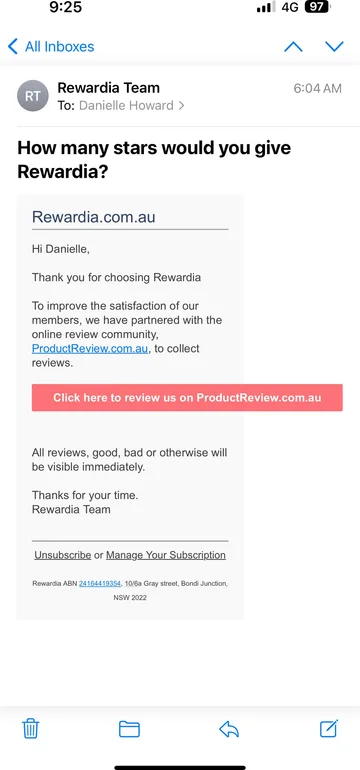 Rewardia reviews | ProductReview.com.au