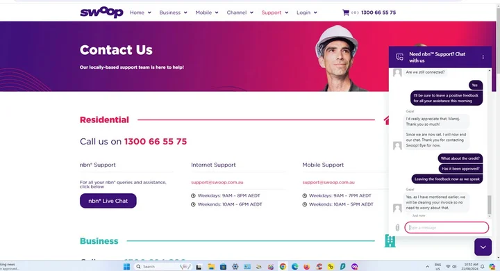 Swoop Broadband reviews | ProductReview.com.au