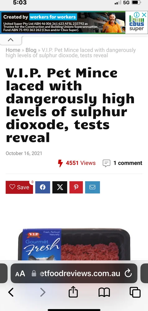 V.I.P. Petfoods Dog Food Paws Fresh Gourmet Chunky Mince reviews ...