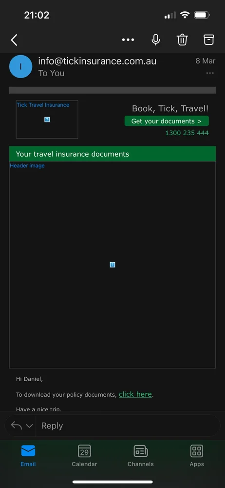 Tick Travel Insurance - International Standard reviews | ProductReview ...