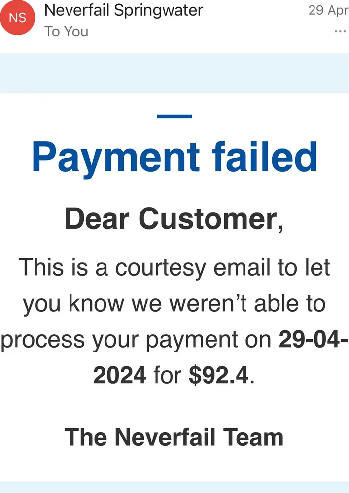 Neverfail Spring Water reviews | ProductReview.com.au