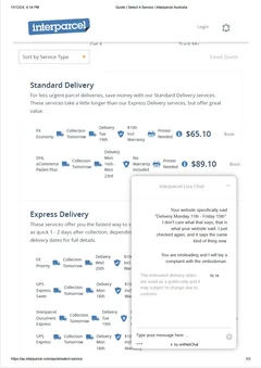 Interparcel reviews | ProductReview.com.au