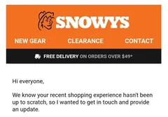Snowys Outdoors reviews | ProductReview.com.au