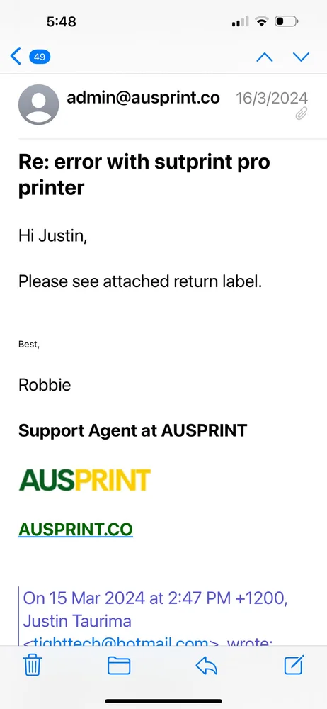 Ausprint Pro Thermal Label Printer reviews | ProductReview.com.au