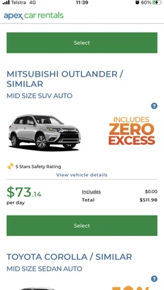 Apex Car Rentals reviews | ProductReview.com.au