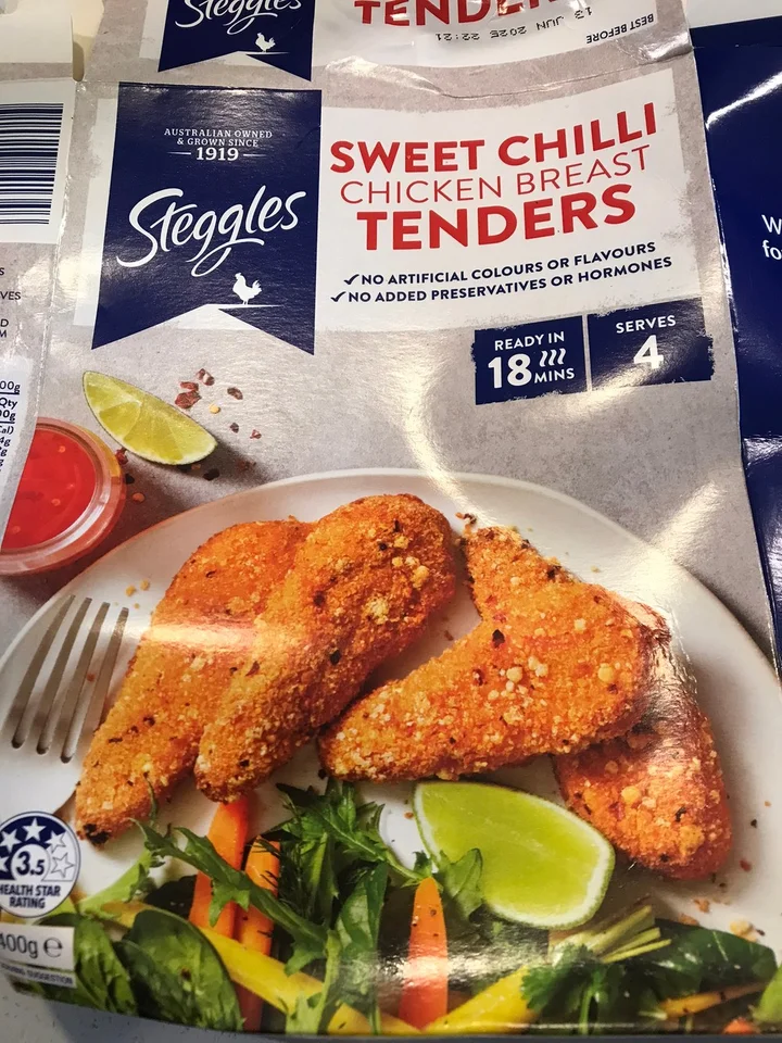 Steggles Crumbed Chicken Breast Tenders reviews | ProductReview.com.au