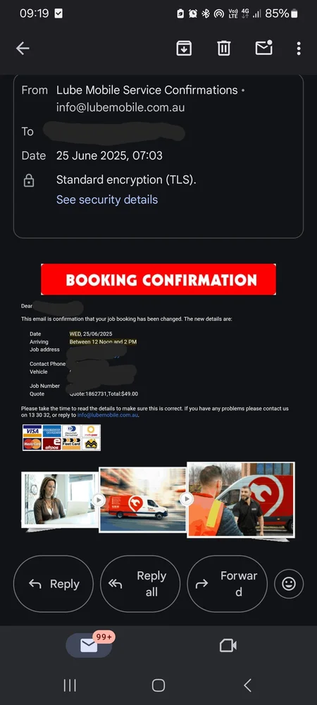 Lube Mobile reviews | ProductReview.com.au