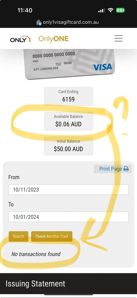 Only 1 Visa Gift Card reviews | ProductReview.com.au