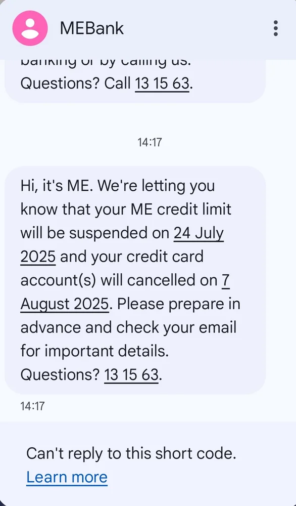 ME Bank Frank Credit Card reviews | ProductReview.com.au