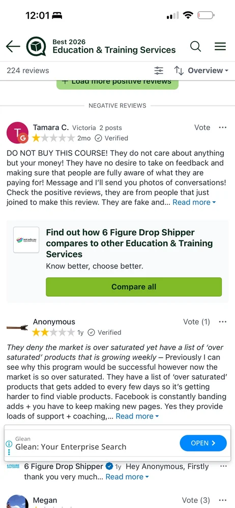 6 Figure Drop Shipper reviews | ProductReview.com.au