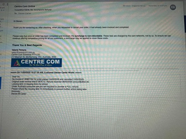 Centre Com reviews | ProductReview.com.au