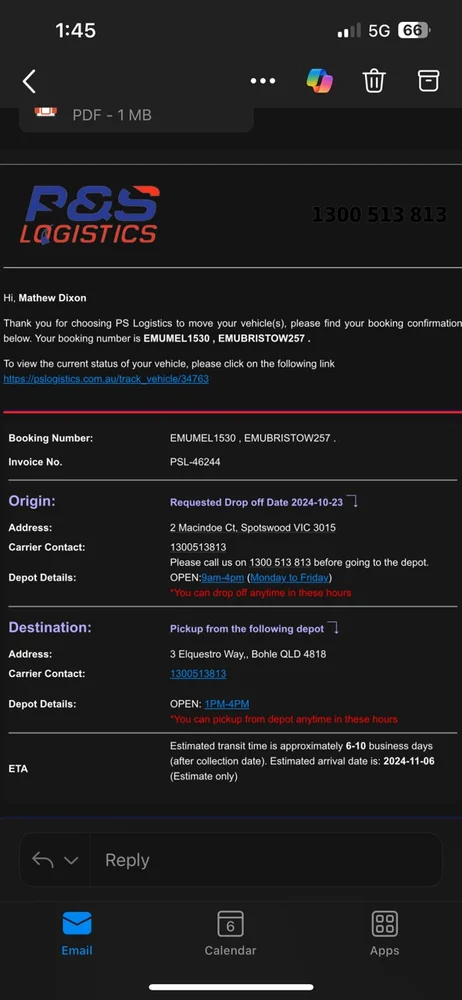 P&S Logistics reviews | ProductReview.com.au