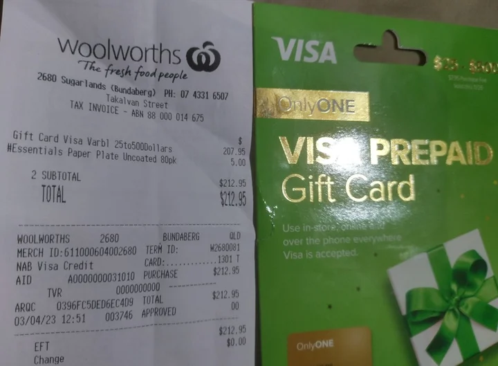 Only 1 Visa Gift Card reviews | ProductReview.com.au