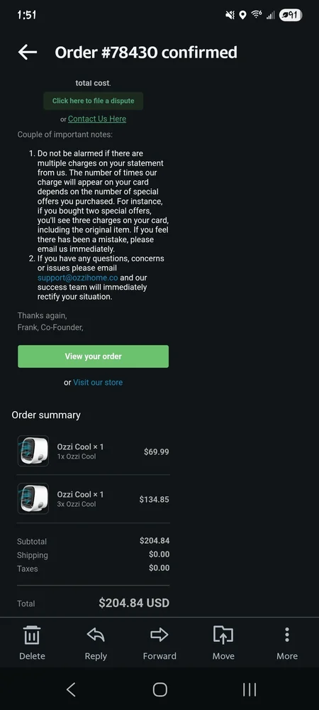 Ozzi Mozzie Ozzi Cool reviews | ProductReview.com.au