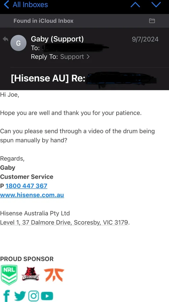 Hisense PureStream Heat Pump Dryer reviews | ProductReview.com.au