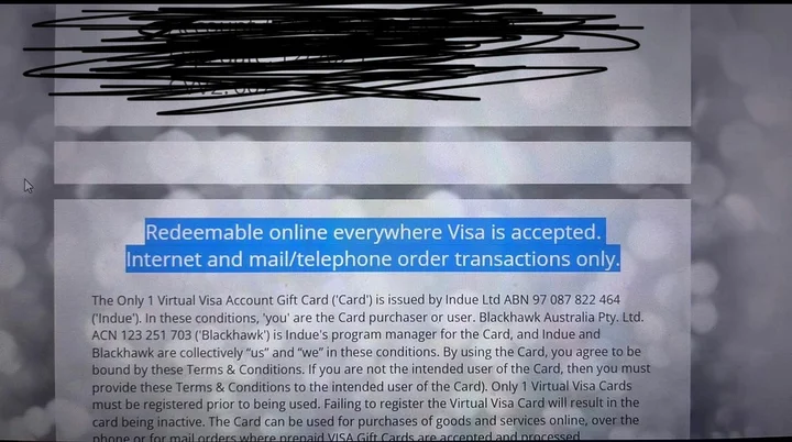 Only 1 Visa Gift Card reviews | ProductReview.com.au