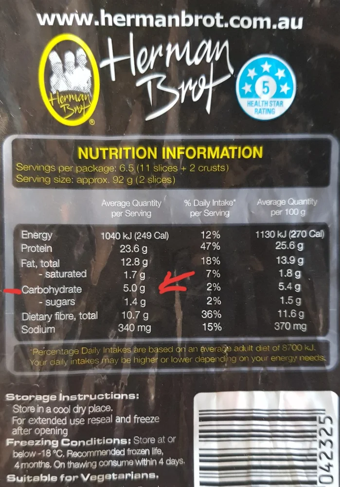 Herman Brot Lower Carb Bread reviews | ProductReview.com.au