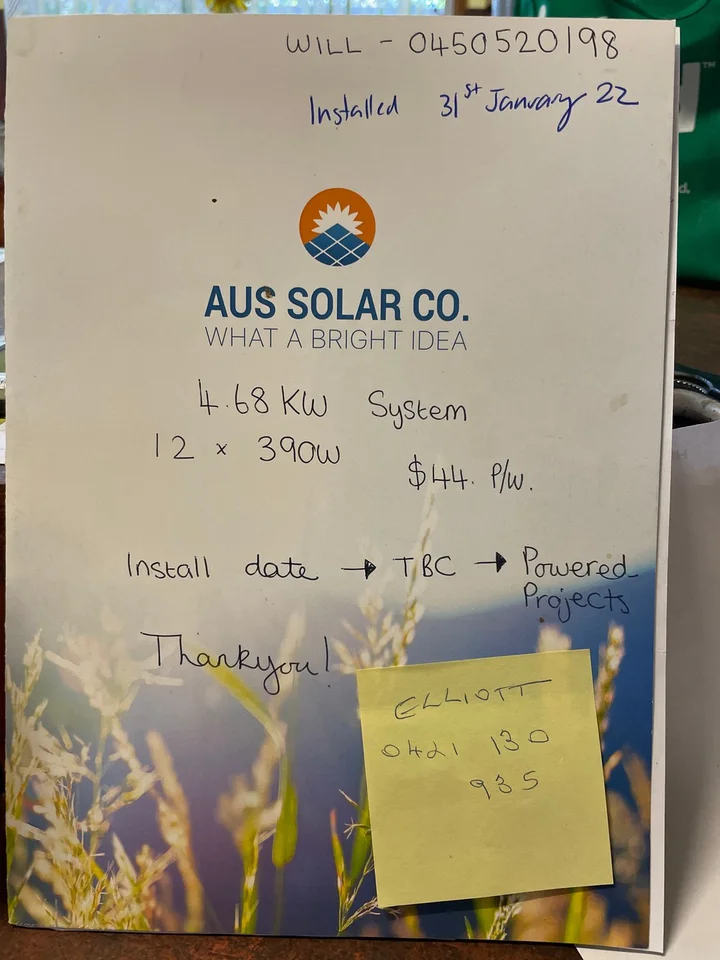 Aus Solar Co. reviews | ProductReview.com.au