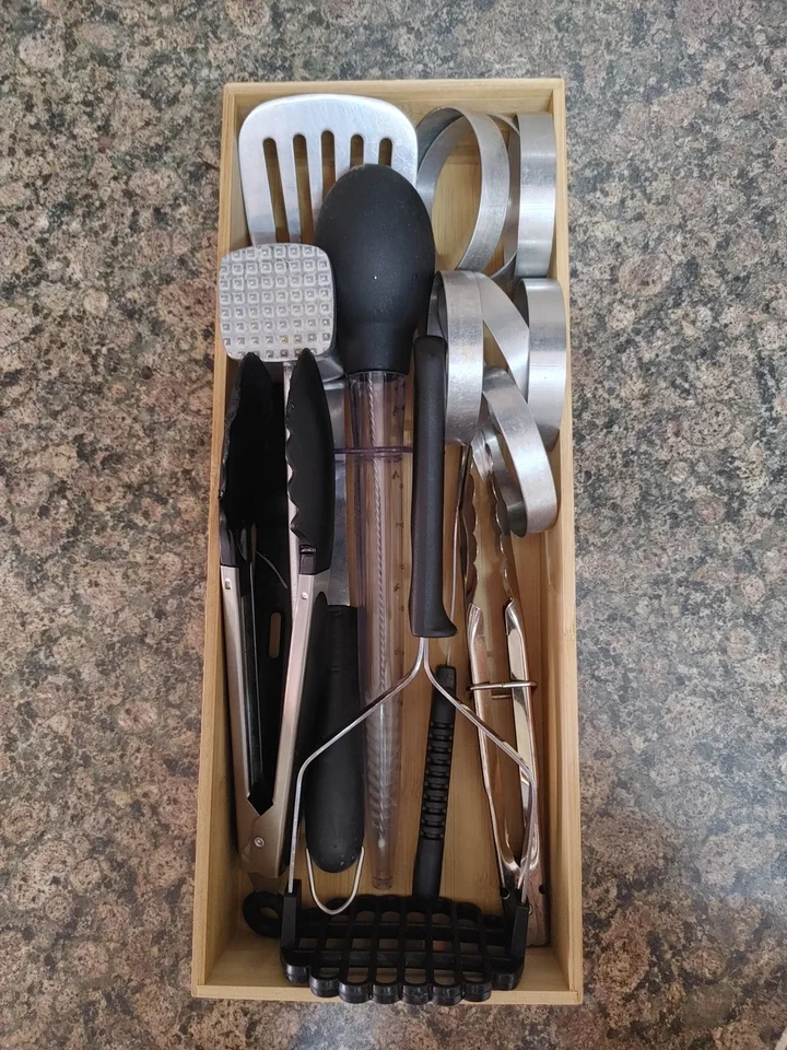 Kmart Anko Large & Wide Bamboo Drawer Tidy reviews | ProductReview.com.au
