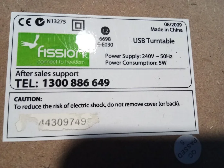 ALDI Fission USB Turntable reviews | ProductReview.com.au