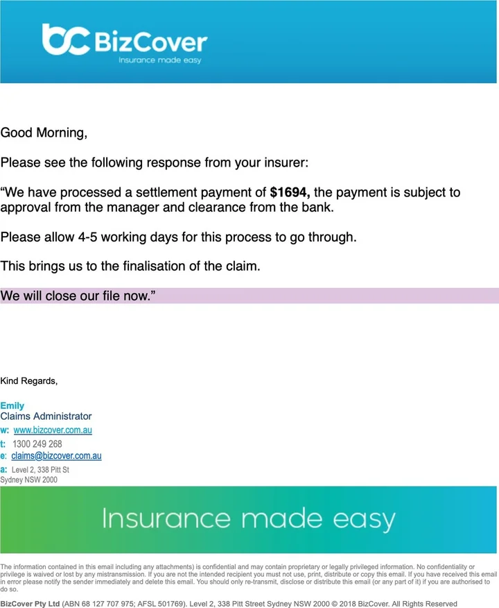 BizCover Business Insurance reviews | ProductReview.com.au