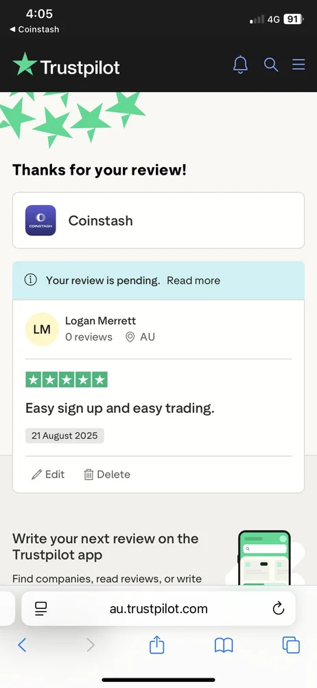 Coinstash reviews | ProductReview.com.au