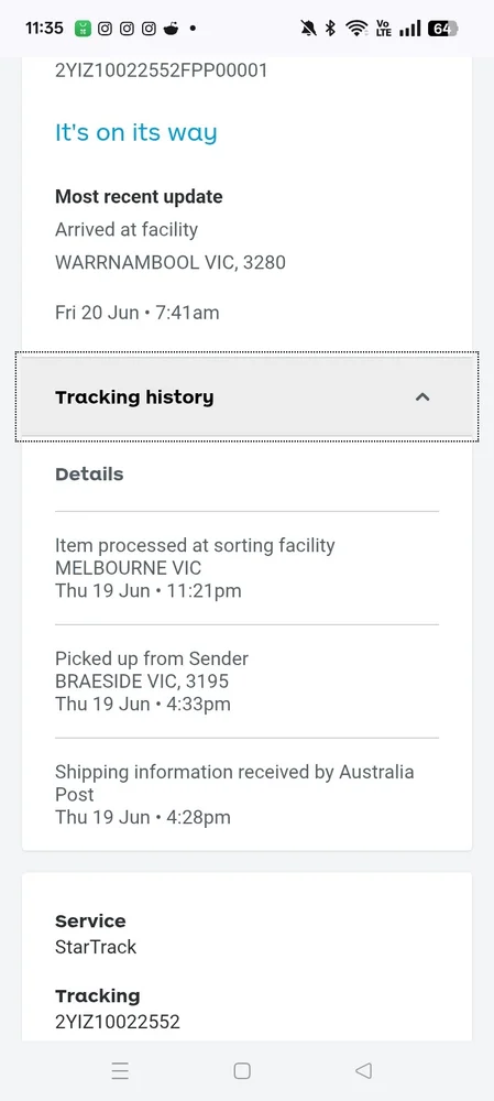 StarTrack reviews | ProductReview.com.au